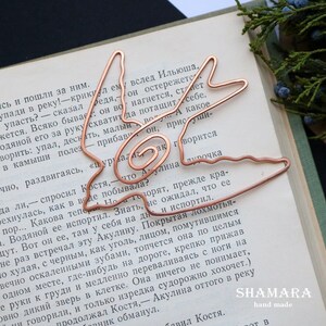 Wire Bookmark Paperclip Martlet Bird Bookmark Copper Wirewrapped Gift ...