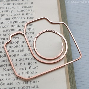 Personalized Wire Bookmark, Camera, Gift for Photographer, Notebook ...