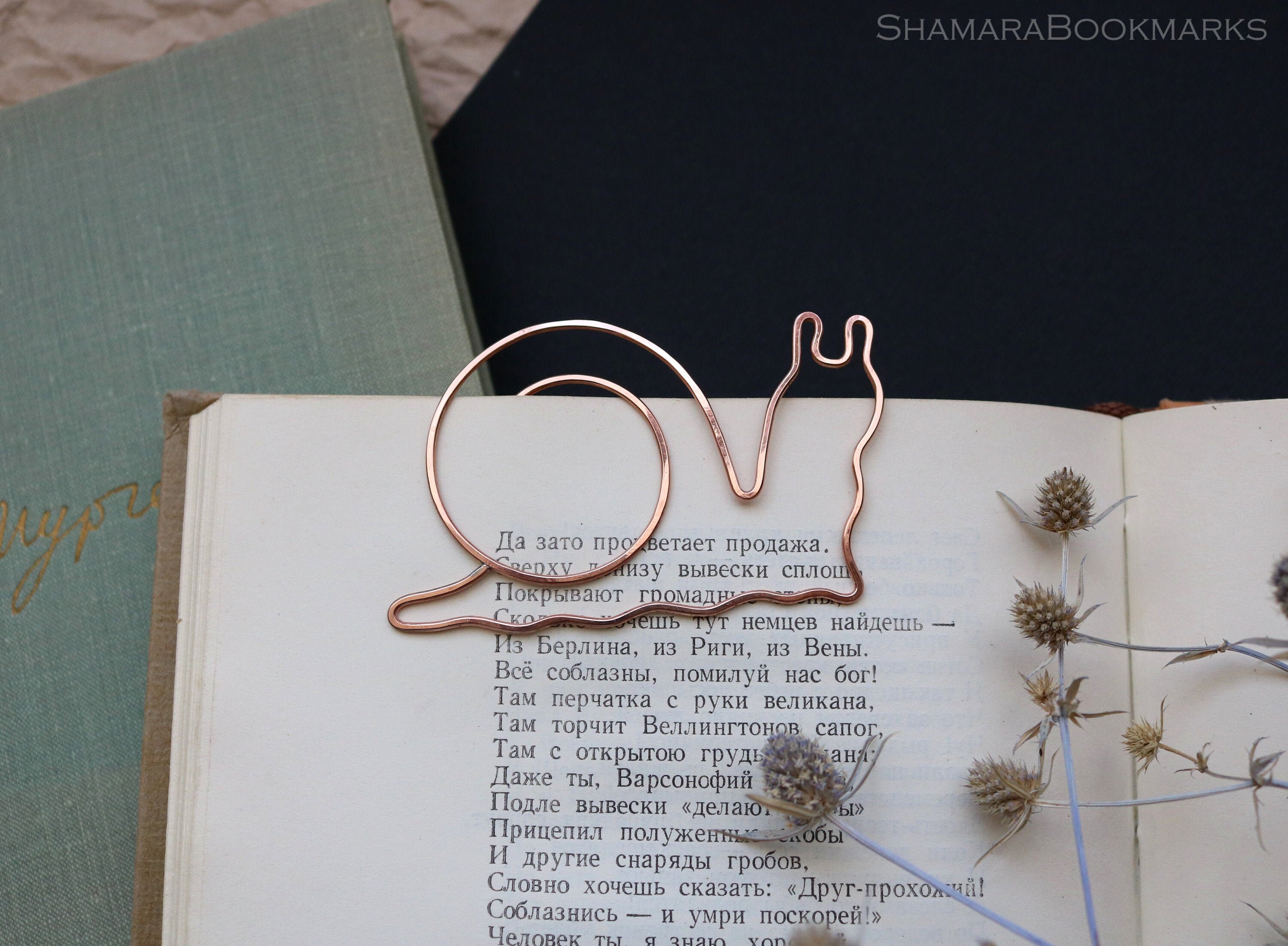 Personalized Wire Bookmark Snail Paper Clip Gift for - Etsy