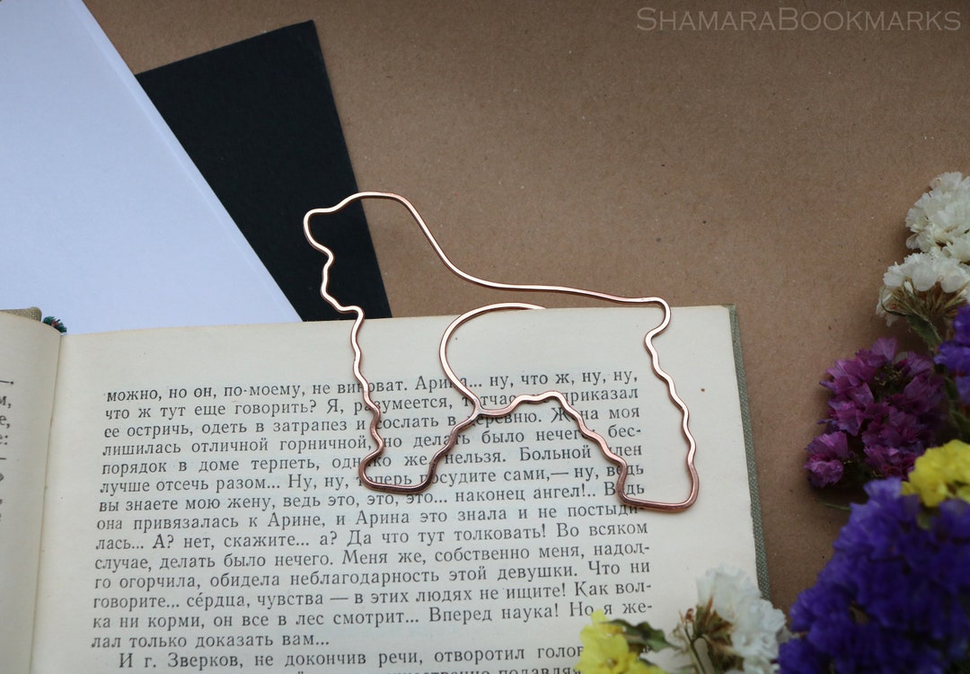 Personalized Wire Bookmark, Cocker Spaniel, Paper Clip, Animal Shaped ...