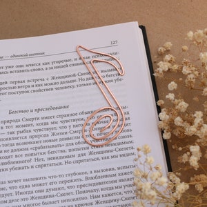 Personalized Wire Bookmark, Music Note, Gift for Musician, Notebook ...