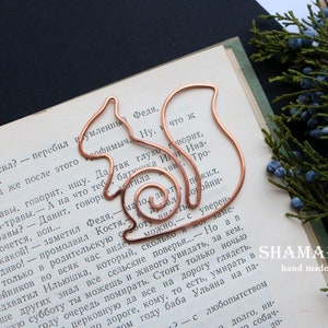 Personalized Wire Bookmark, Squirrel, Paper Clip, Gift for Booklover ...