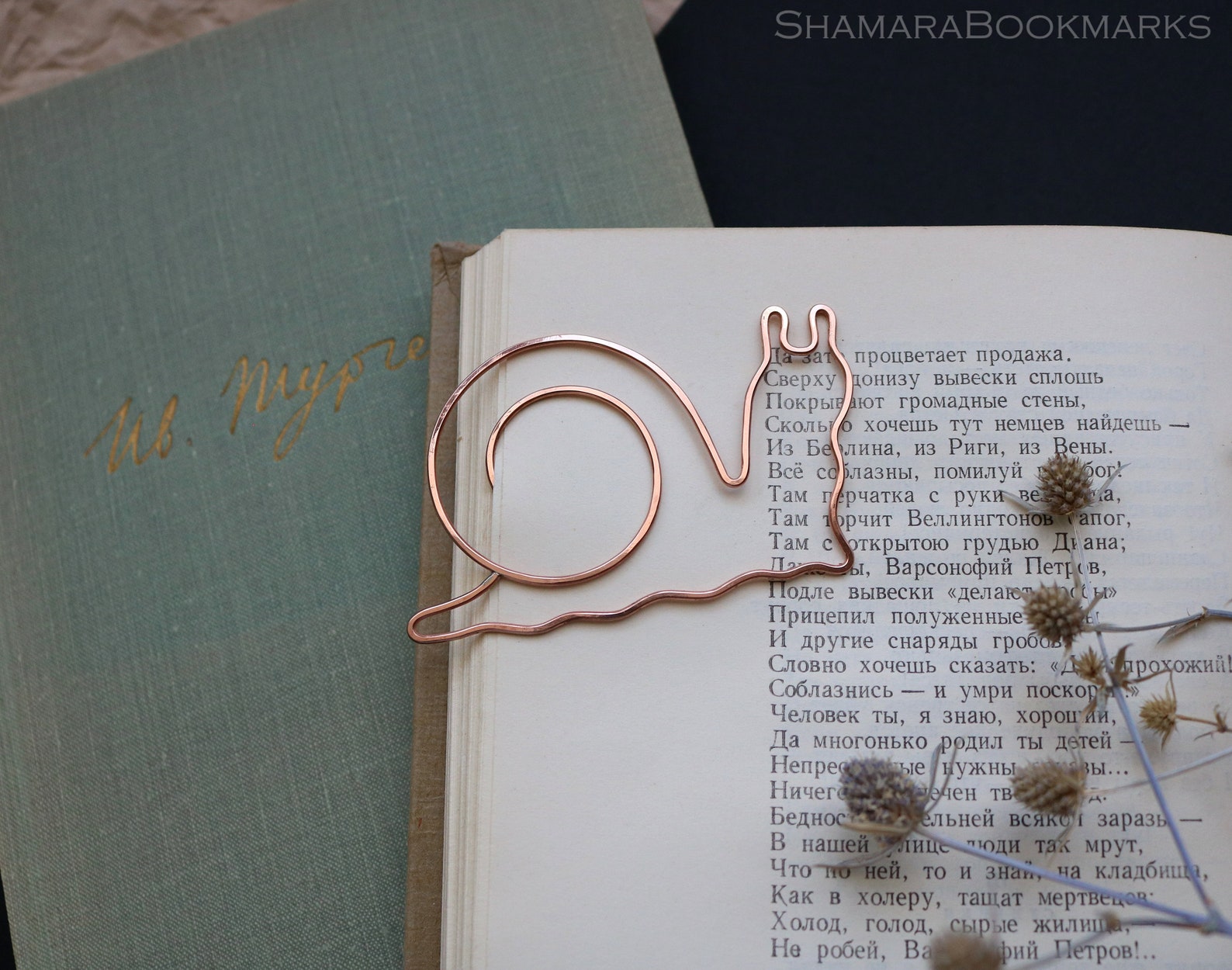 Personalized Wire Bookmark Snail Paper Clip Gift for - Etsy