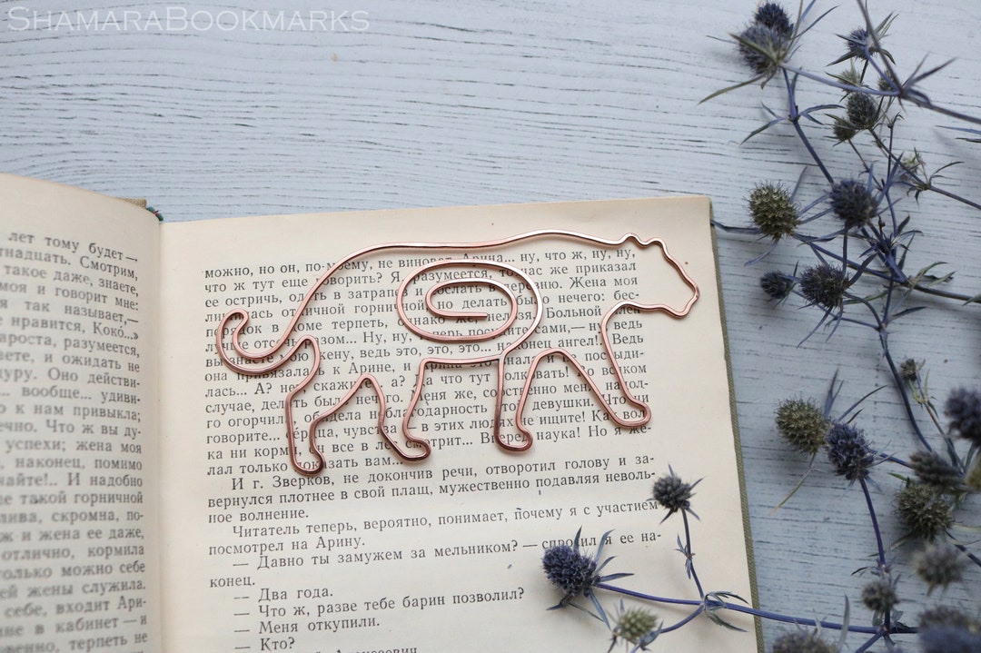Personalized Wire Bookmark, Lioness, Paper Clip, Gift for Booklover ...