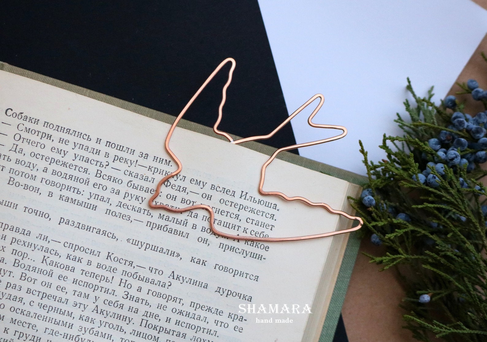 Copper Wire Bird Bookmark: Handmade Book Lover Gift - Etsy