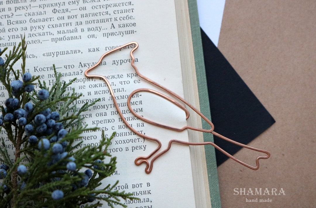 Personalized Copper Wire Bird Bookmark: Northern Cardinal, Gift for ...