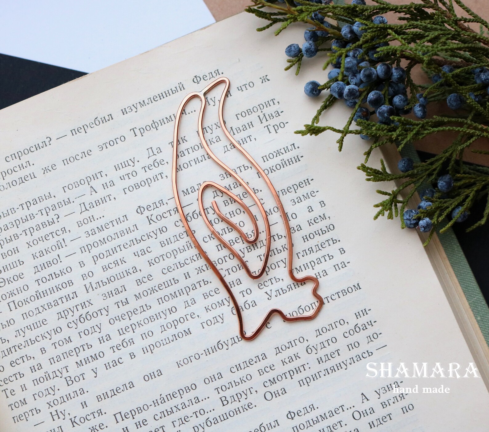 Copper Wire Penguin Bookmark: Handmade Clip-style Notebook Accessory - Etsy