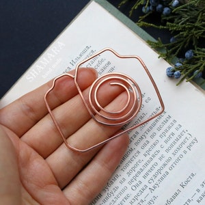 Personalized Wire Bookmark, Camera, Gift for Photographer, Notebook ...
