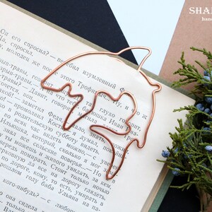 Wire Bookmark Paperclip Shark Bookmark Copper Wirewrapped Gift for ...