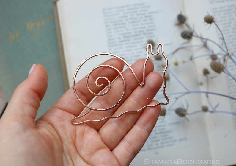 Personalized Wire Bookmark Snail Paper Clip Gift for - Etsy