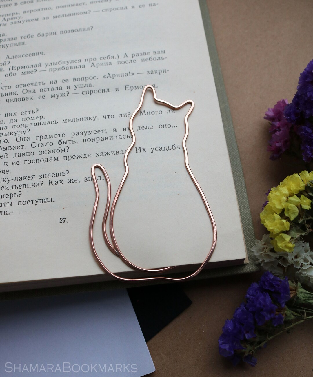 Personalized Bookmark, Paper Clip, Cat, Kitten, Pet, Gift for Catlover ...