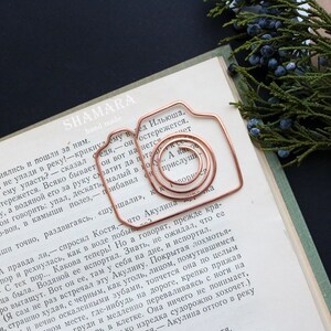 Personalized Wire Bookmark, Camera, Gift for Photographer, Notebook ...