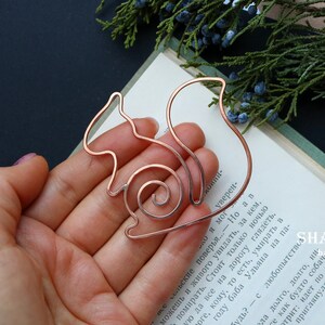 Personalized Wire Bookmark, Squirrel, Paper Clip, Gift for Booklover ...