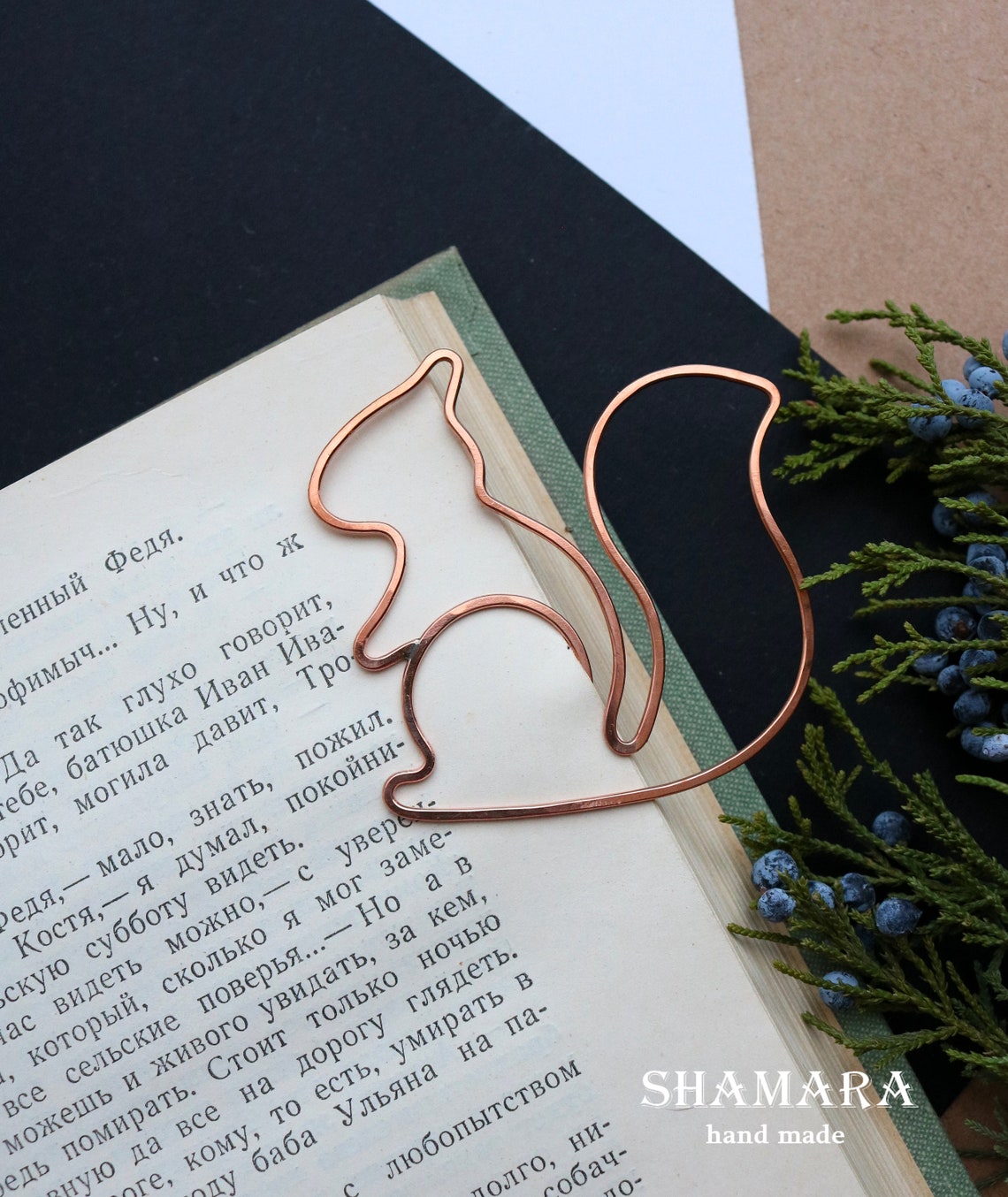Personalized Wire Bookmark Squirrel Paper Clip Gift for - Etsy