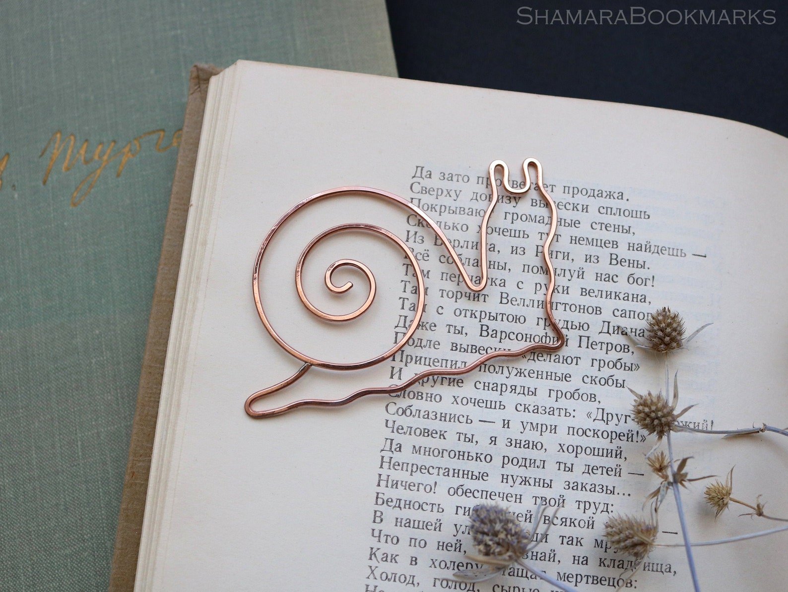 Personalized Wire Bookmark Snail Paper Clip Gift for - Etsy