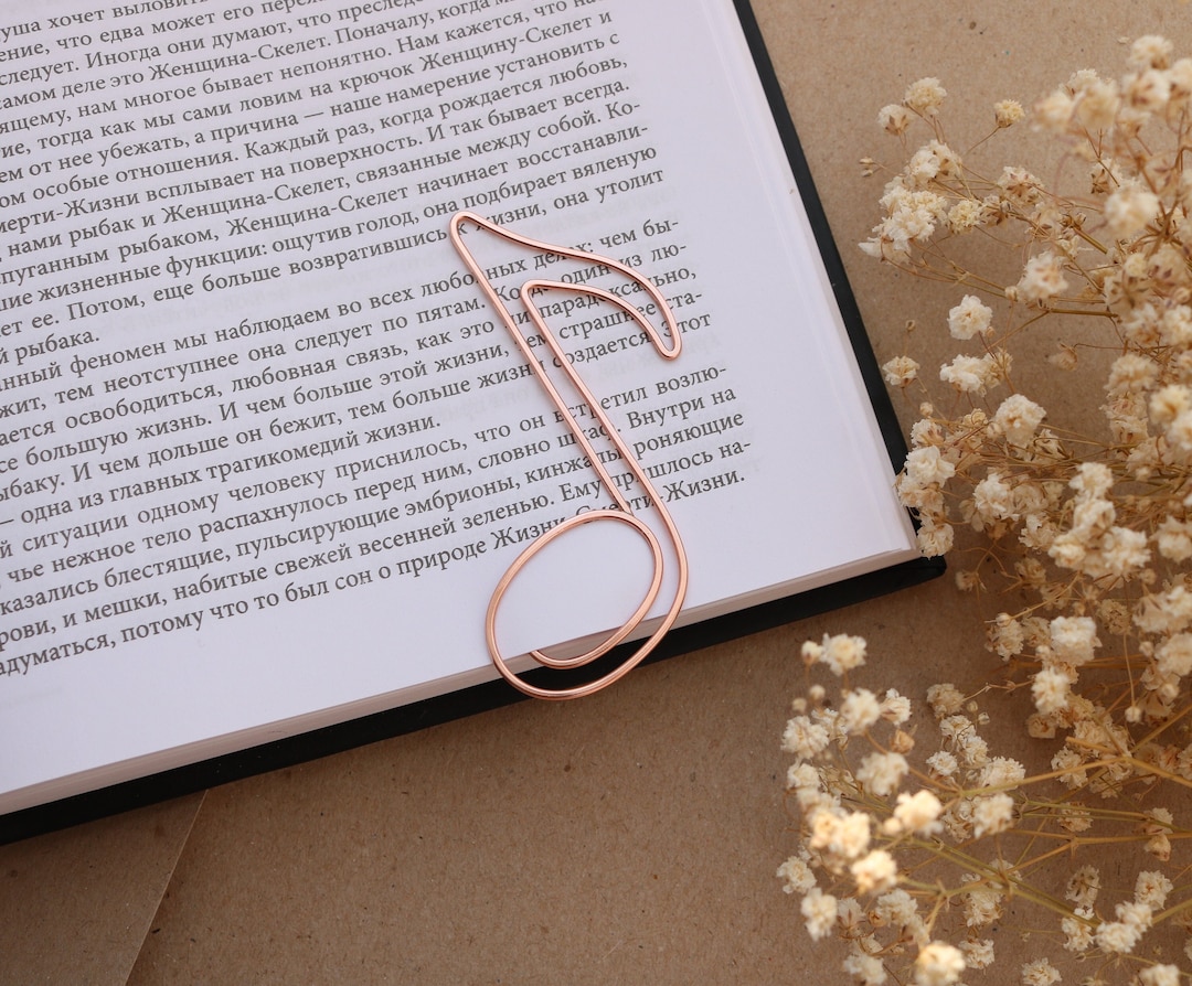 Personalized Wire Bookmark, Music Note, Gift for Musician, Notebook ...