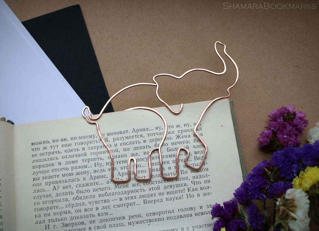 Personalized Wire Bookmark, Paper Clip, Elephant, Gift for Booklover ...