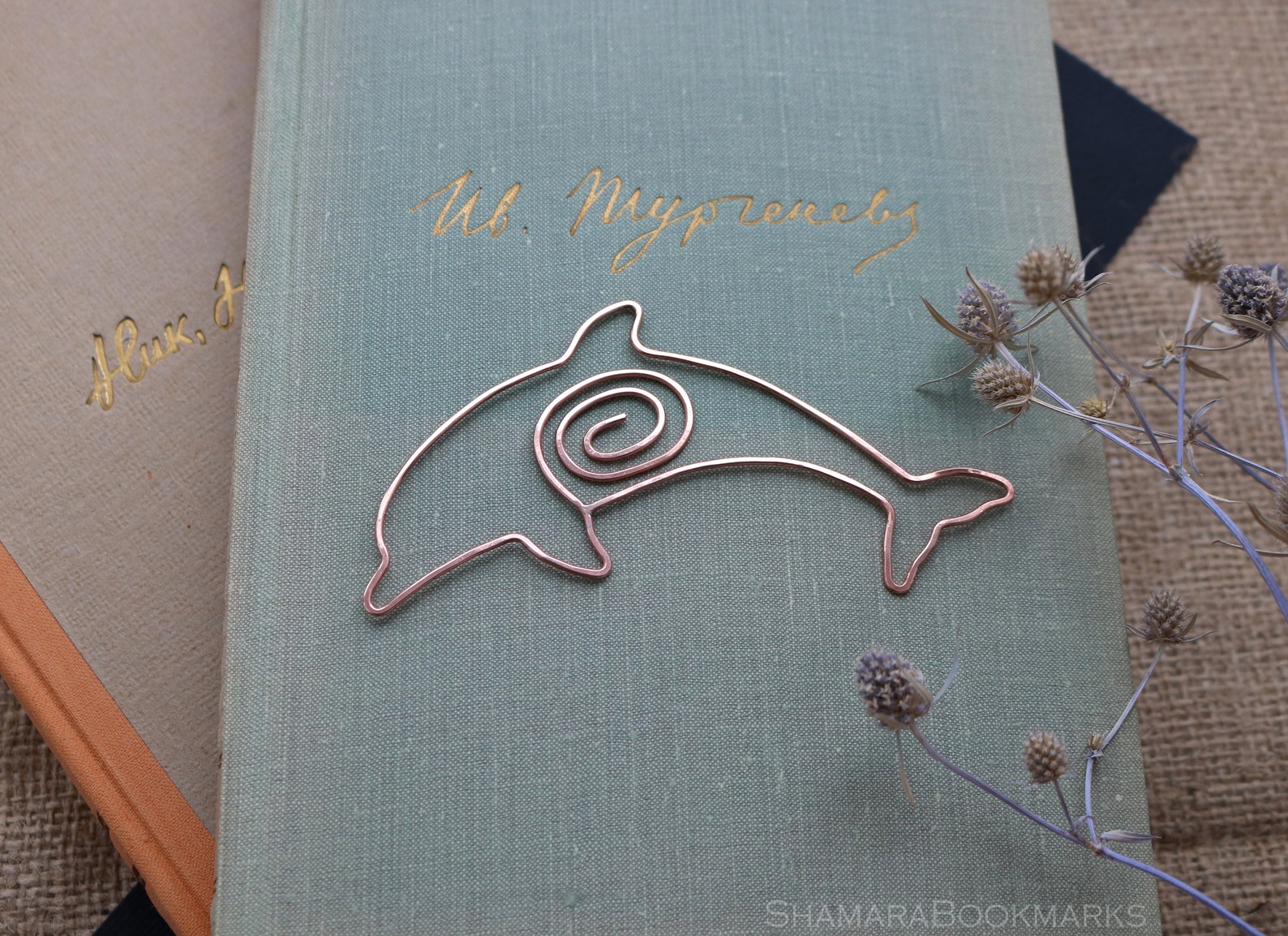 Personalized Copper Dolphin Bookmark, Custom Wire Paperclip - Etsy