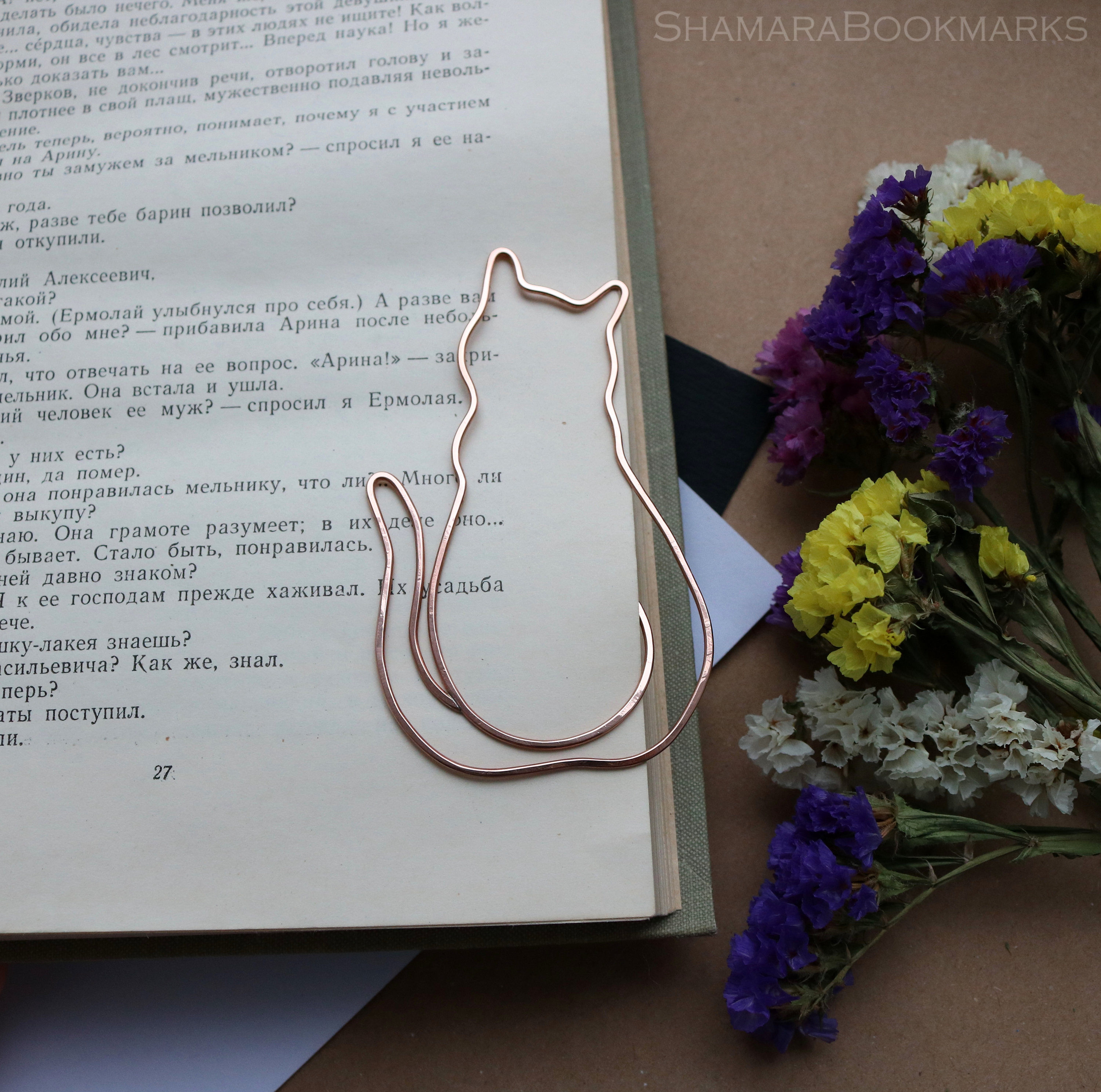 Personalized Bookmark Paper Clip Cat Kitten Pet Gift for | Etsy