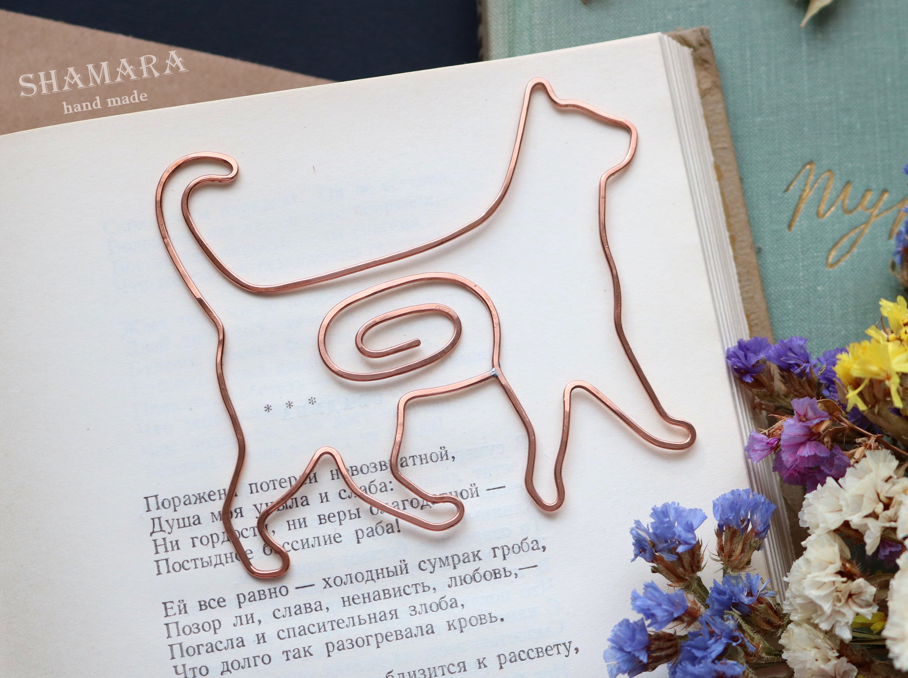Cat Bookmark: Personalized Wire Book Mark, Gift for Cat Mom - Etsy