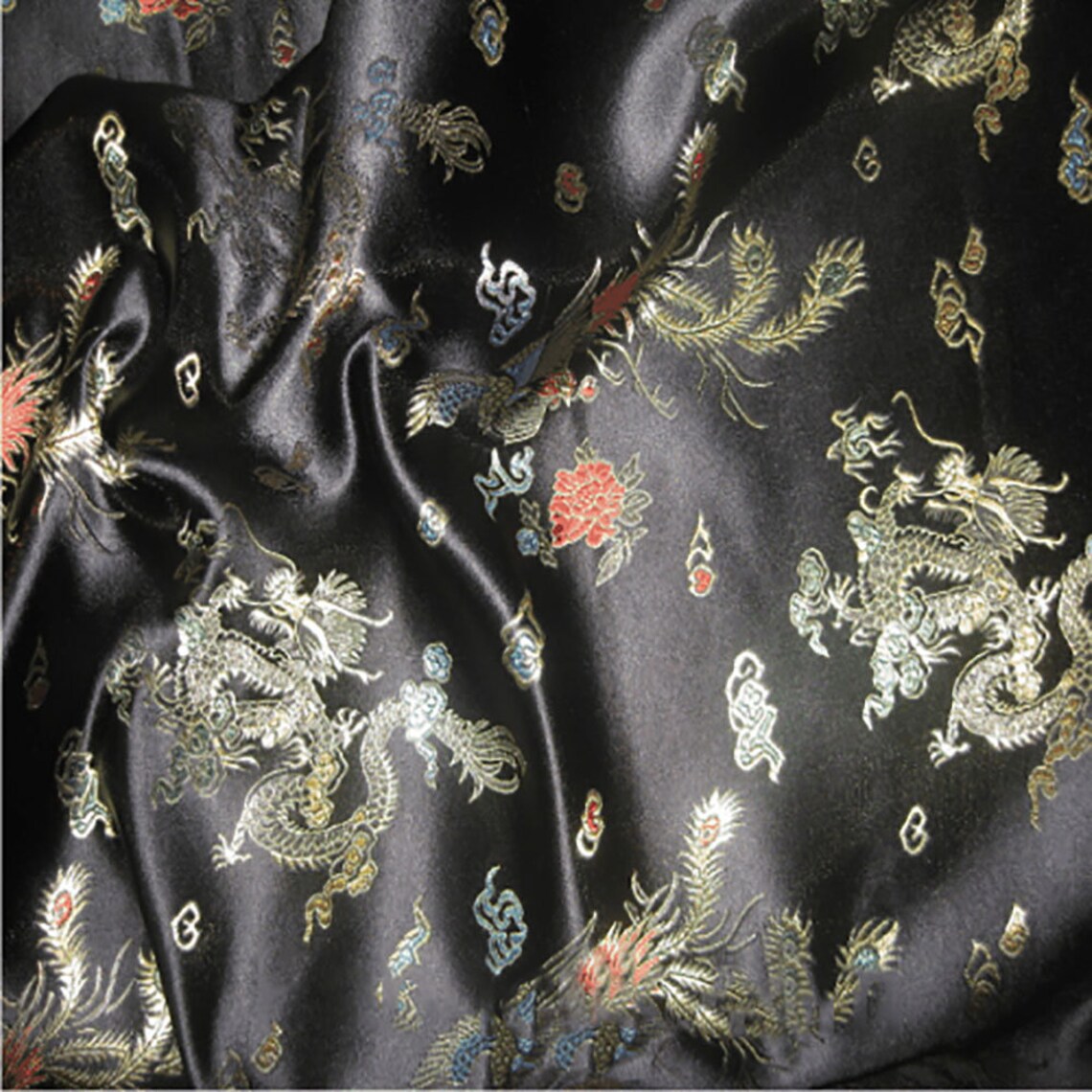 Chinese Dragon Brocade Fabric KBT3564-F10-B167 | Etsy