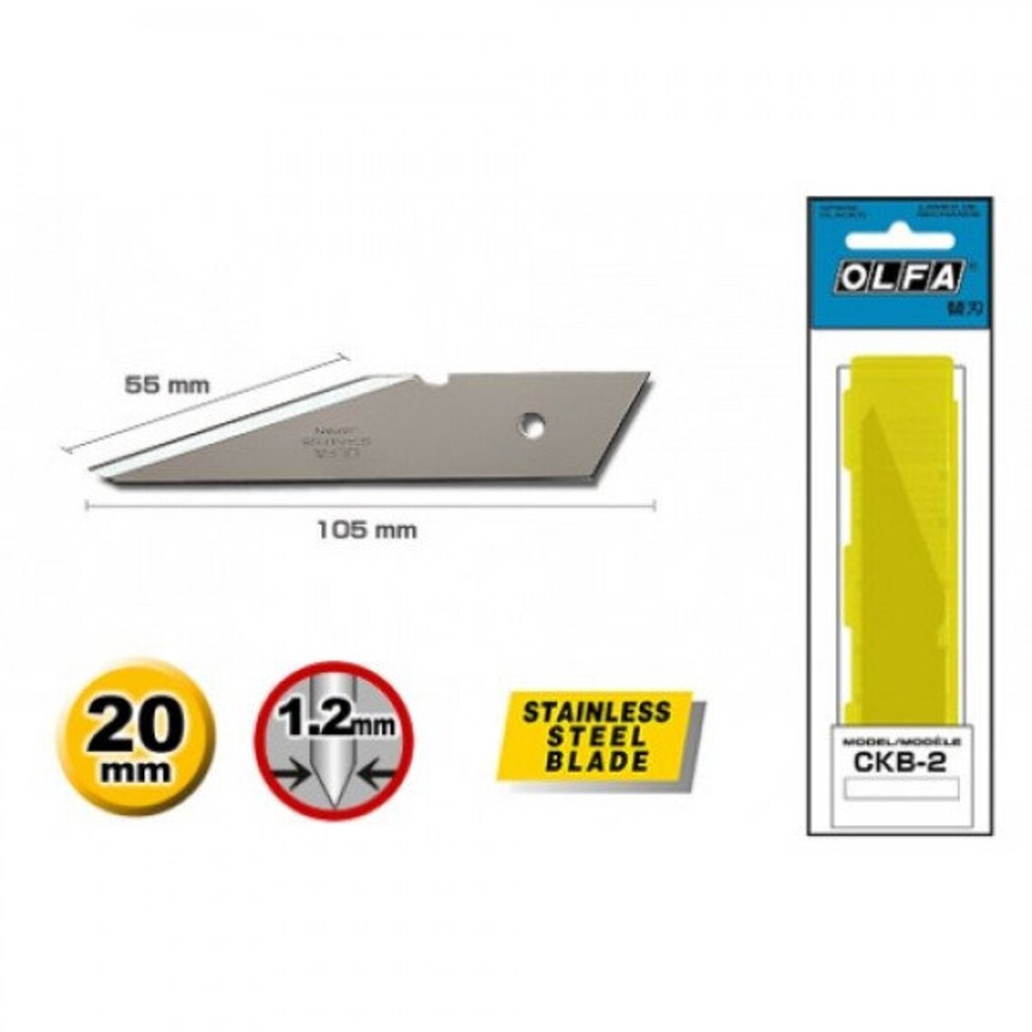 Olfa CKB-2 Spare Blades pack of 2 Free UK Delivery - Etsy