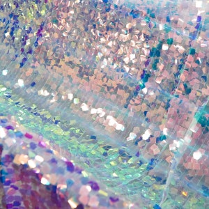 Hologram Mermaid Square Sequin Fabric - Etsy UK