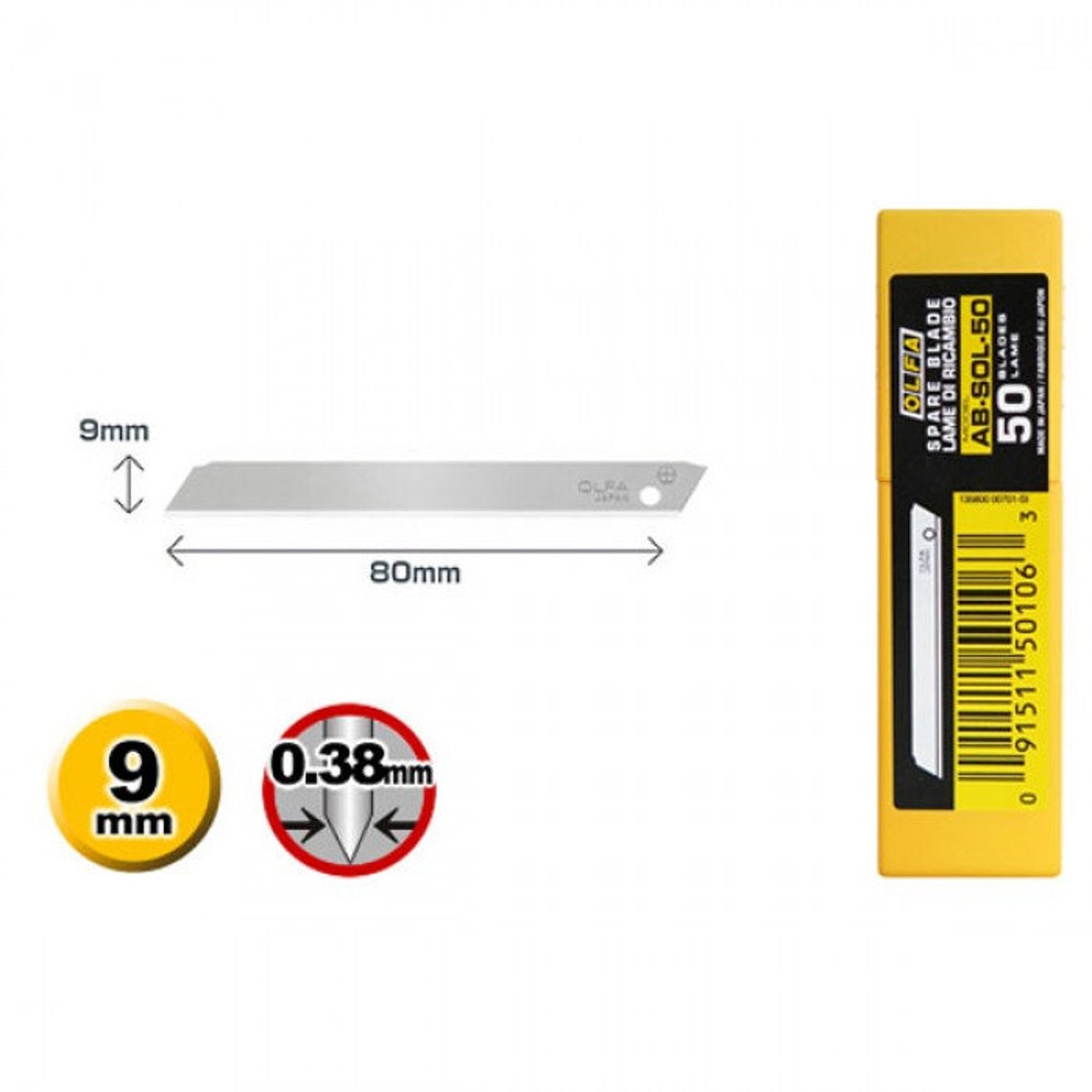 Olfa AB-SOL/50 Spare Blades pack of 50 Free UK Delivery | Etsy UK