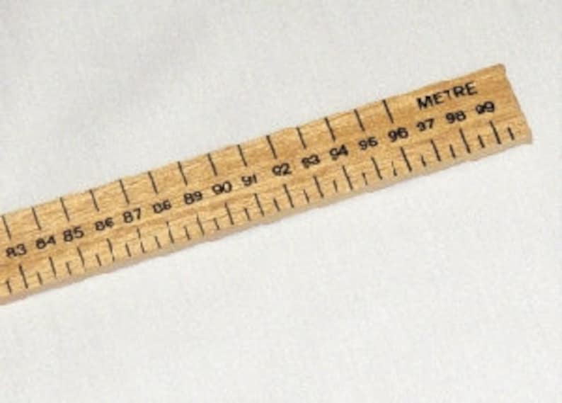 Wooden Metre Ruler - Etsy