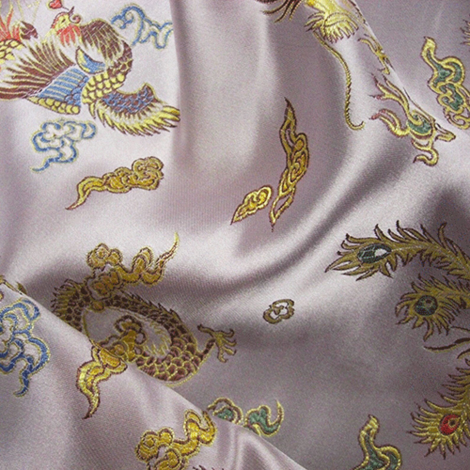 Chinese Dragon Brocade Fabric KBT3564-F10-B167 | Etsy