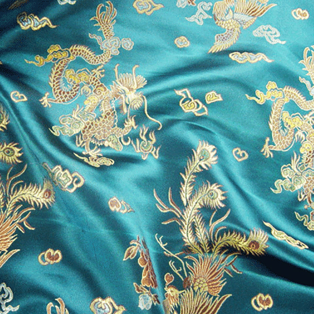 Chinese Dragon Brocade Fabric - KBT3564-F10-B167 - Etsy