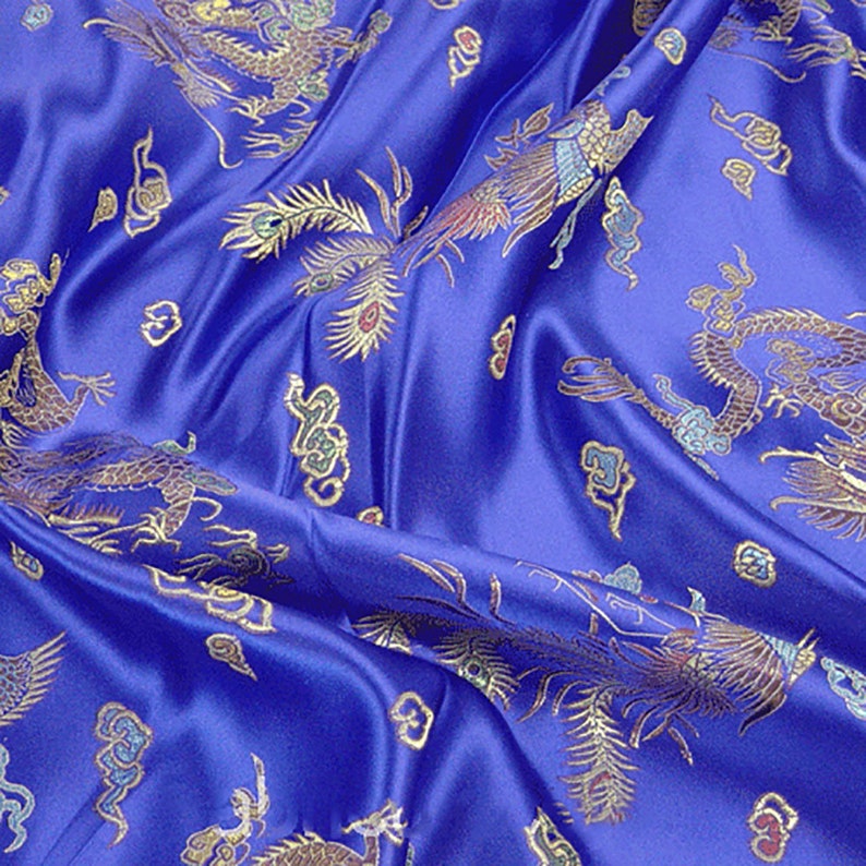 Chinese Dragon Brocade Fabric KBT3564-F10-B167 | Etsy