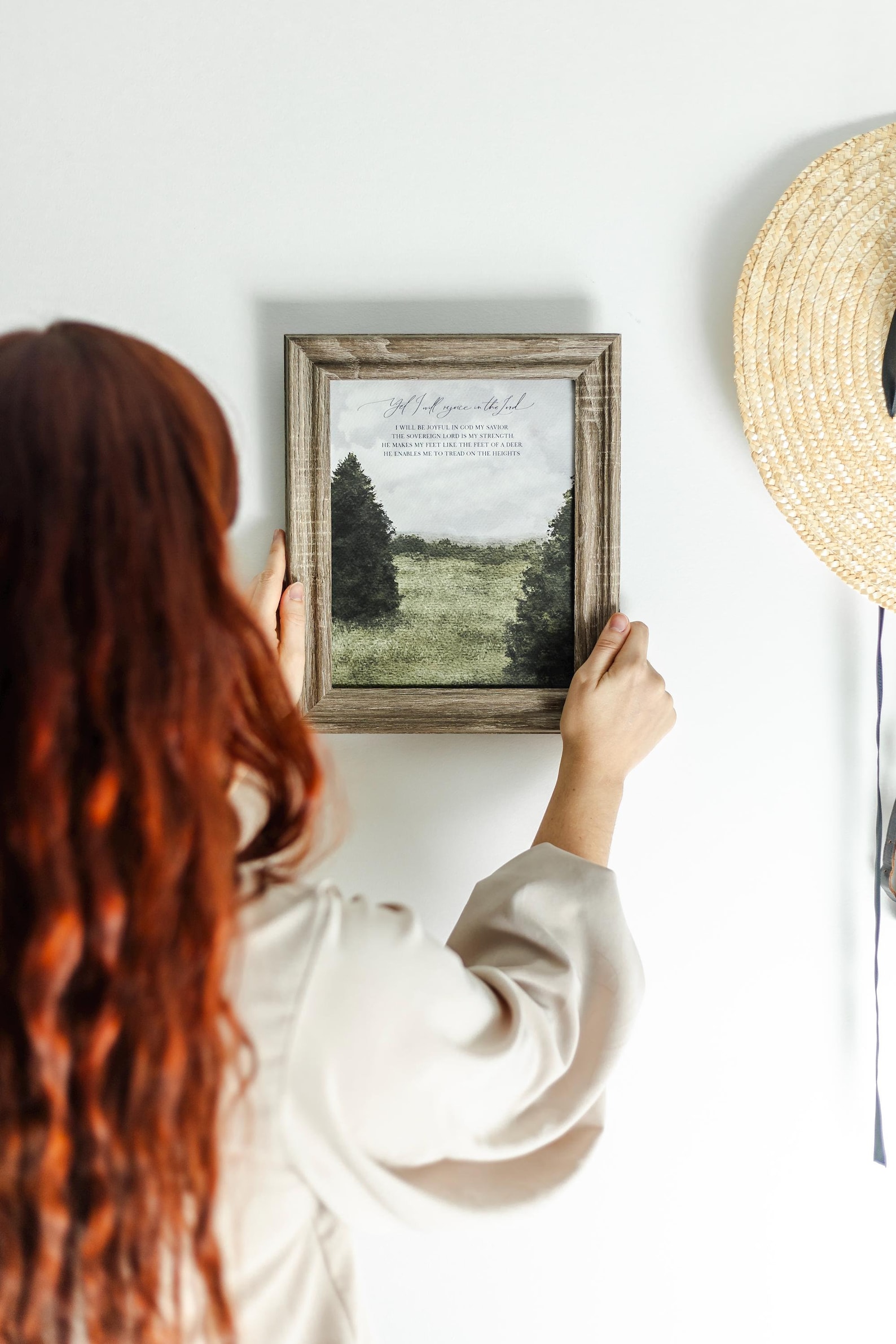 Yet I Will Rejoice, Scripture, Wall Art, Christian, Digital Oil ...