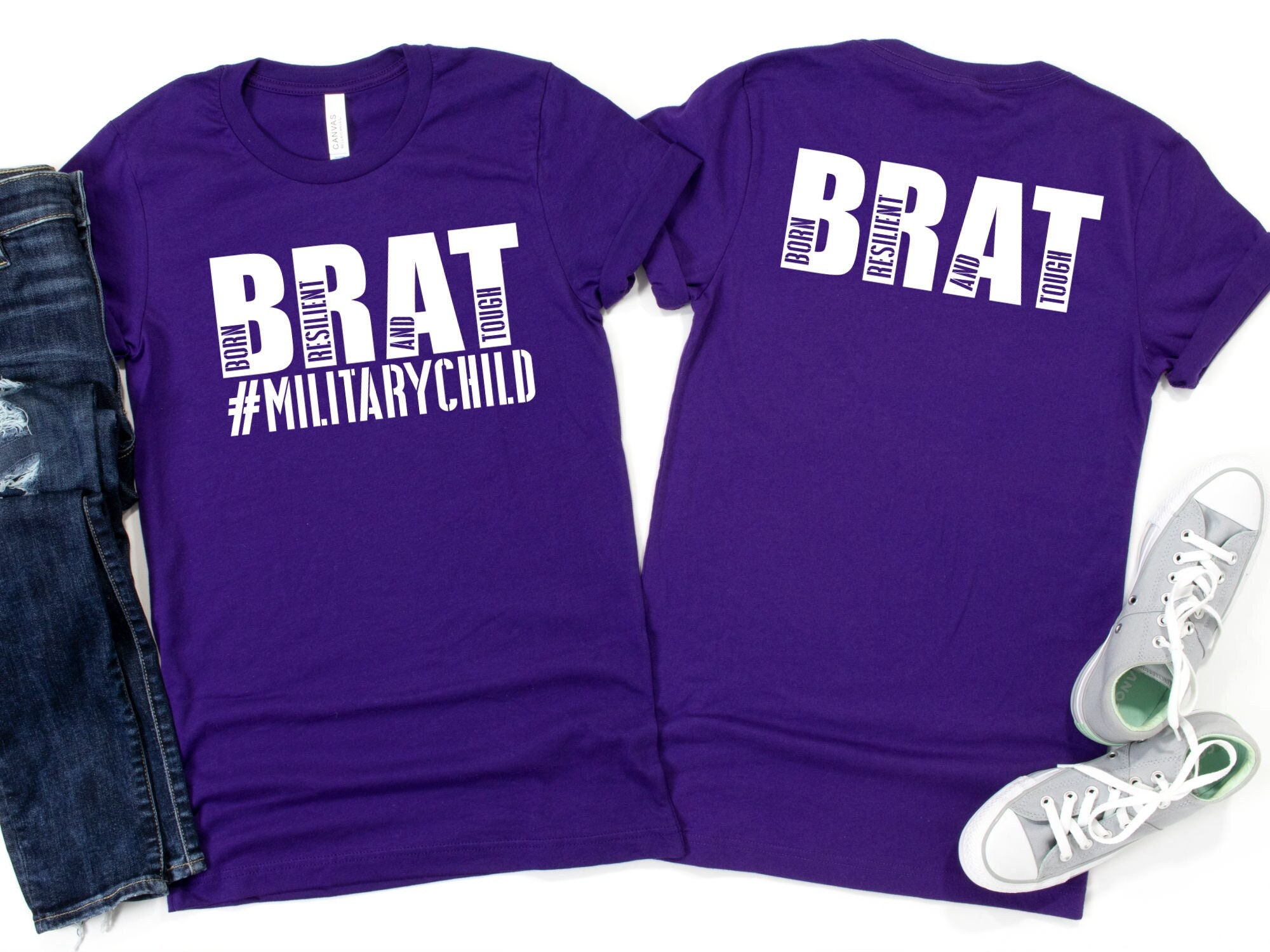 Born Resilient and Tough T-shirt / Military Child Month Youth Tee ...