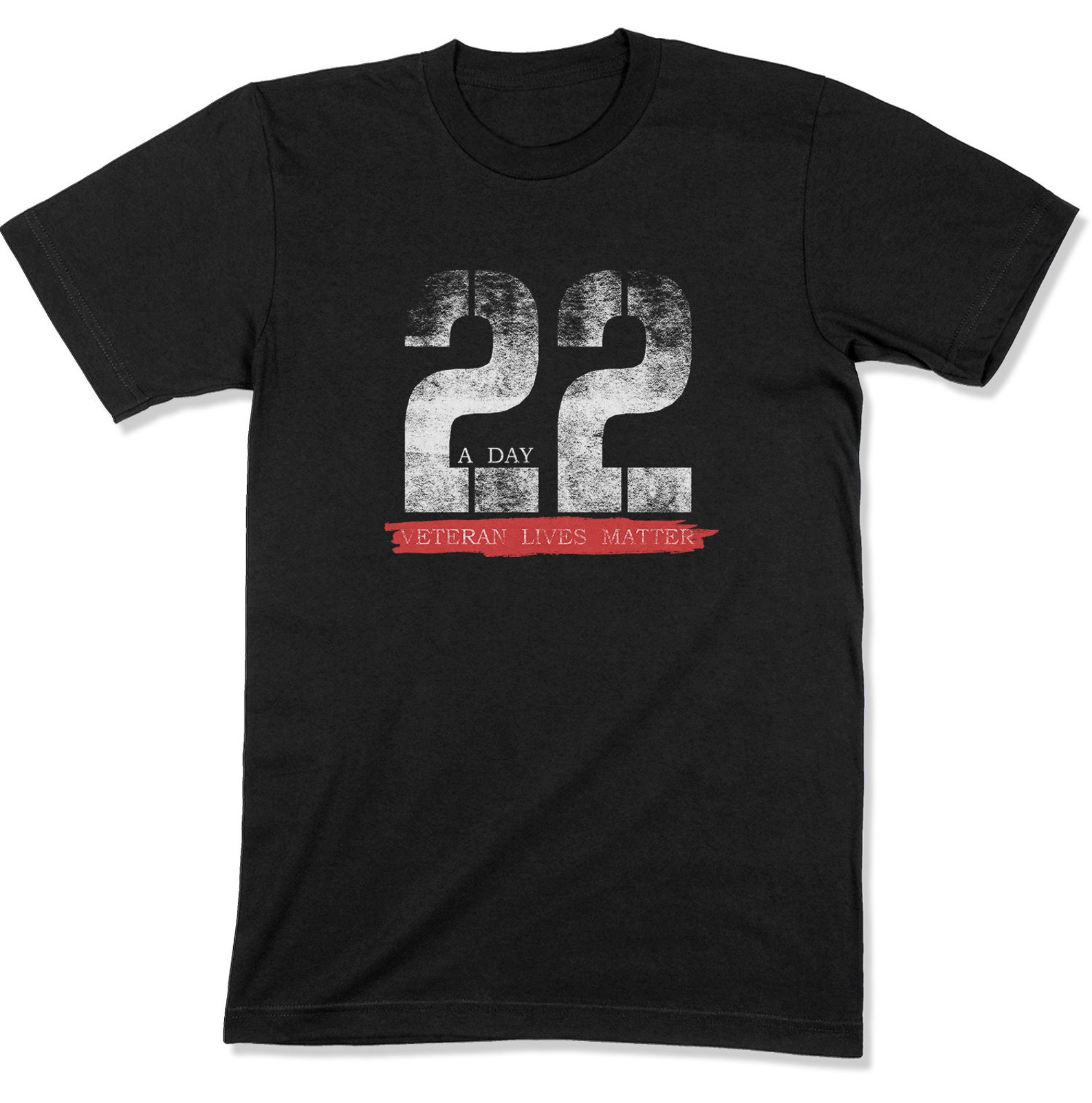 22 A Day Veteran Lives Matter T-shirt / Military PTSD Tshirt / Suicide ...