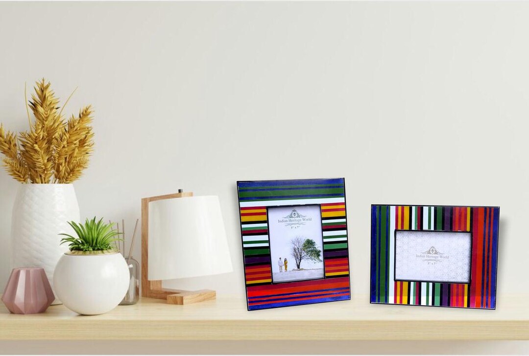 Mango Wood Resin Hand Craft Photo Frame - Etsy