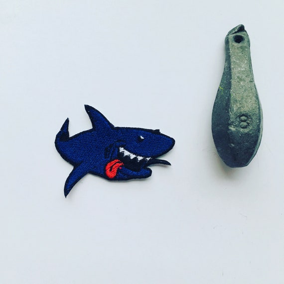 Shark Iron on Patch for Clothes Fisherman Patch Ocean | Etsy