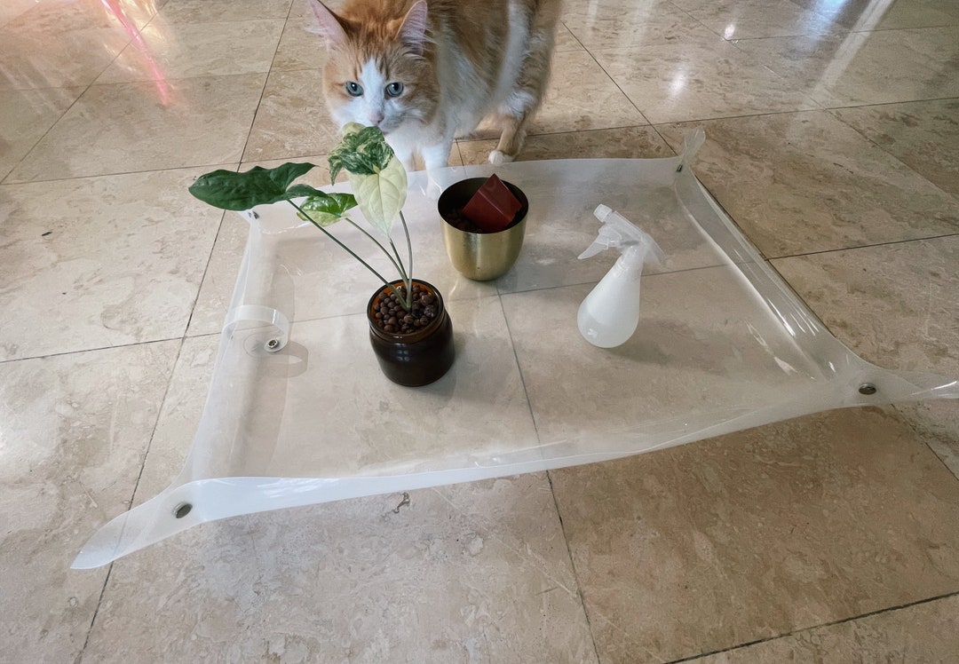 White Potting Tarp | Potting Mat | Repotting Tarp | Plant Tarp | "luna ...