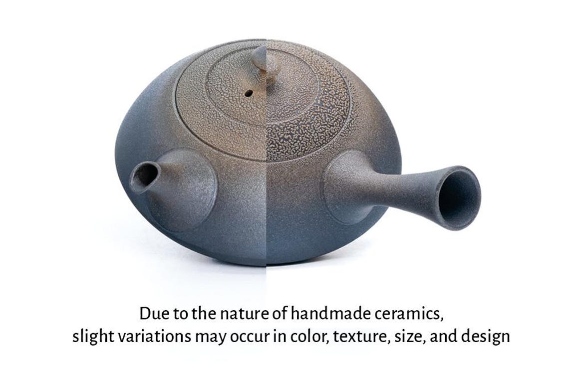 Japanese Kyusu - 藤田徳太 Fujita Tokuta - Dome Textured Tokoname Teapot ...