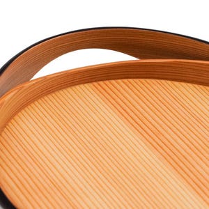 Japanese Oval Tray - Tomioka - Ōdate Magewappa Kabazaiku Wooden Cherry ...