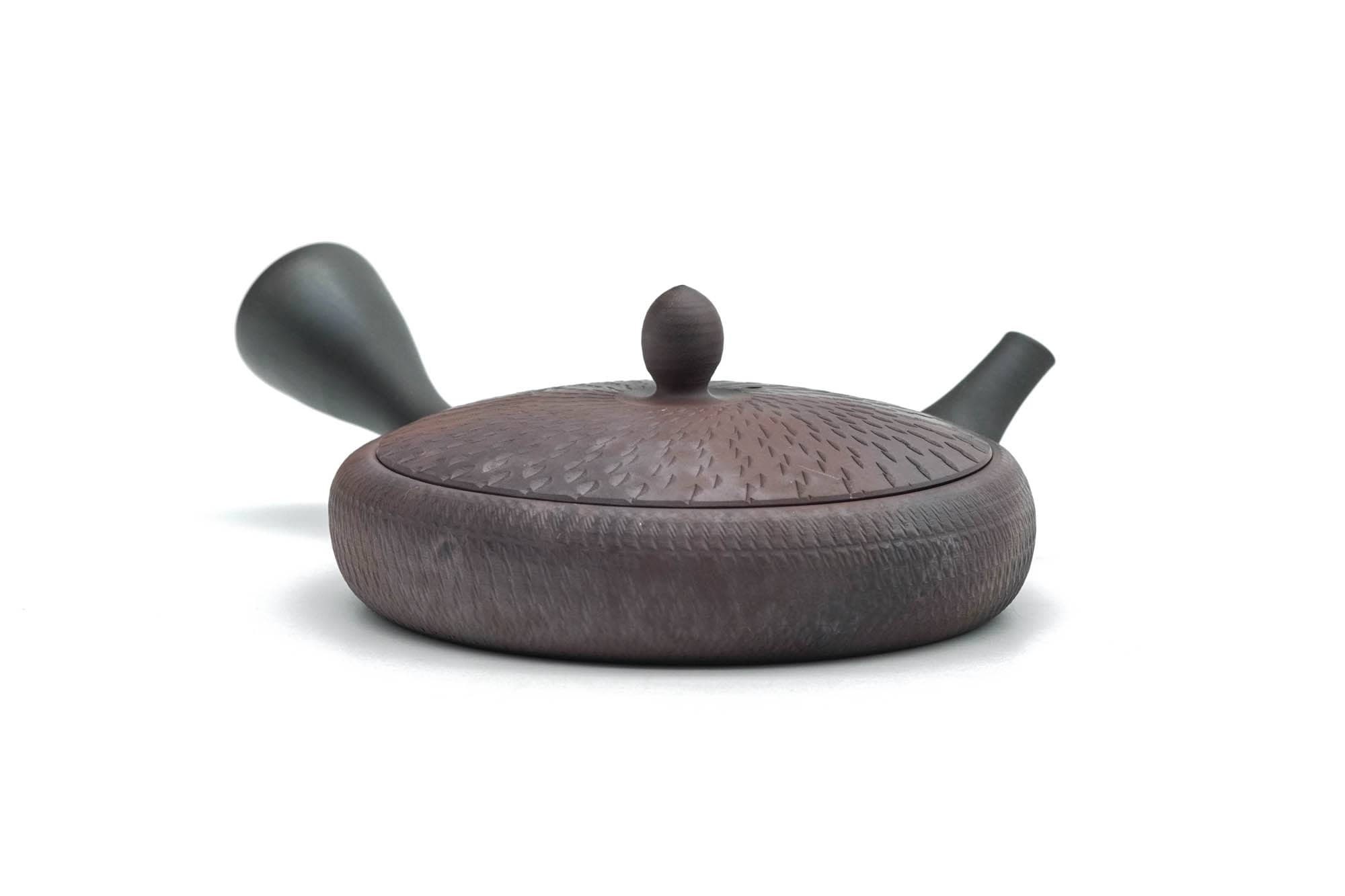 Japanese Kyusu - 玉光 Gyokko Kiln - Wide Flat Kokudei Yōhen Tokoname-yaki ...