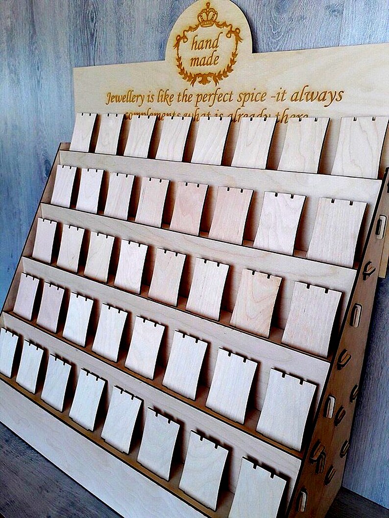 Jewelry Display Stand Laser Cut File Laser Engraved | Etsy