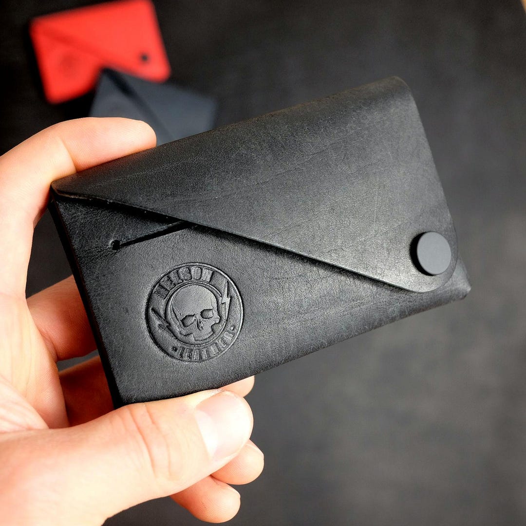 The Villian EDC Wallet, Stitchless Wallet, EDC Leather Wallet, Edc Card ...