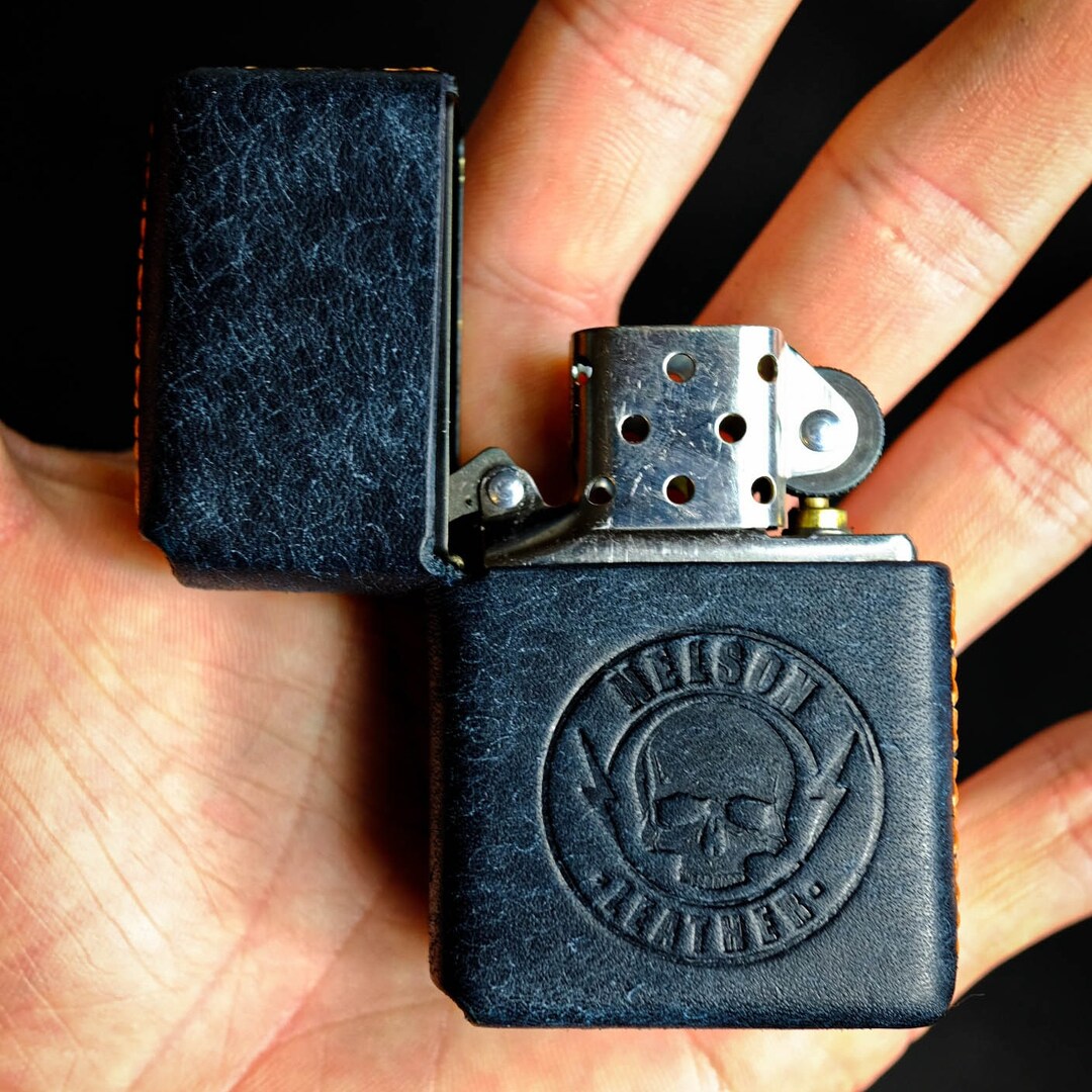Leather Zippo Pouch, Zippo Lighter Case, Lighter Holder, Cigar Lighter ...