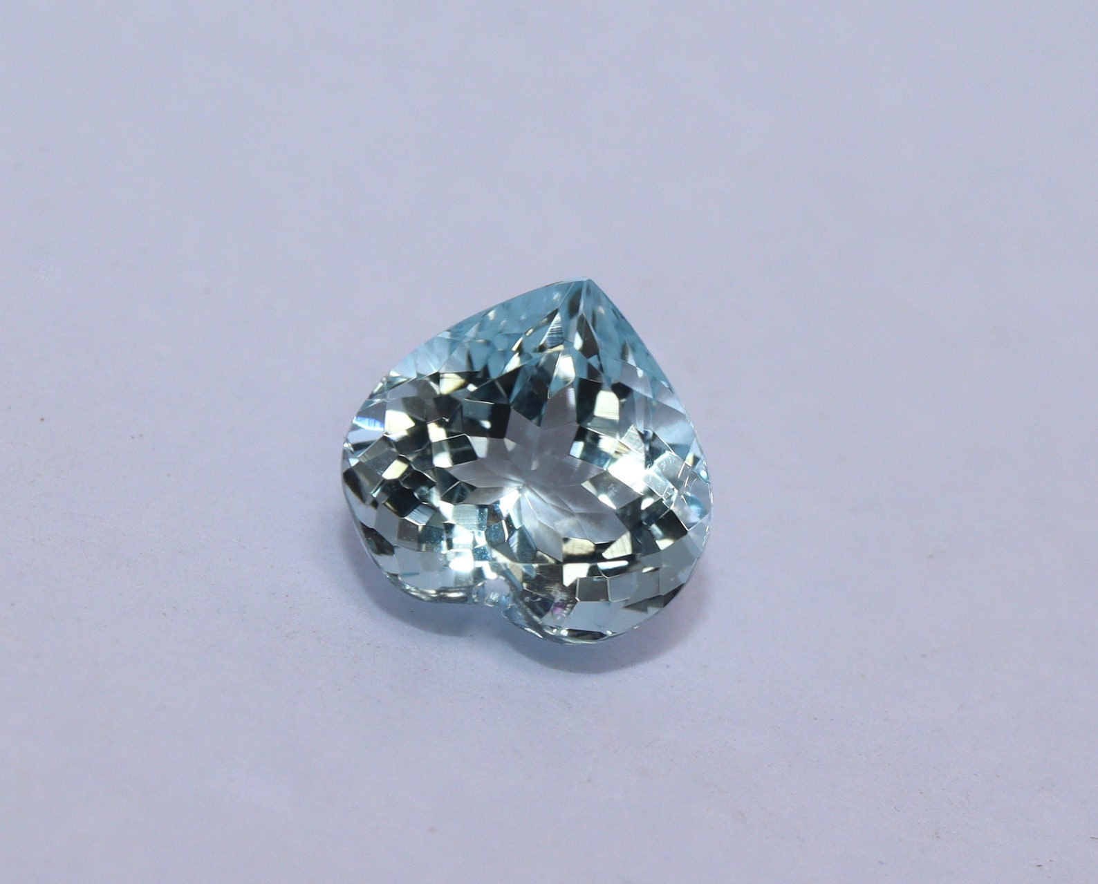 Natural AQUAMARINE Heart Cut Unique Cut Aquamarine 7.7x7.3 | Etsy