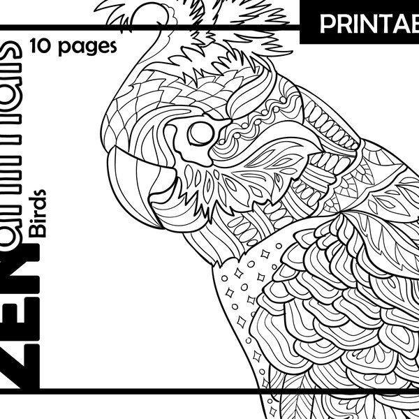 Zentangle Bird - Etsy