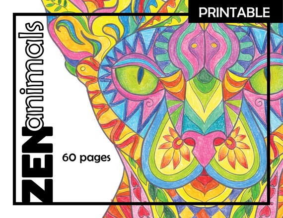 Abstract Animal Coloring Pages