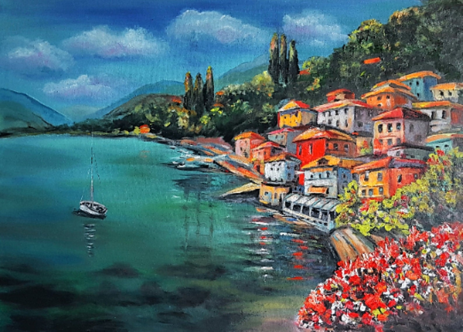 Italian Painting Original Art Made to Order Oil Painting Italian ...