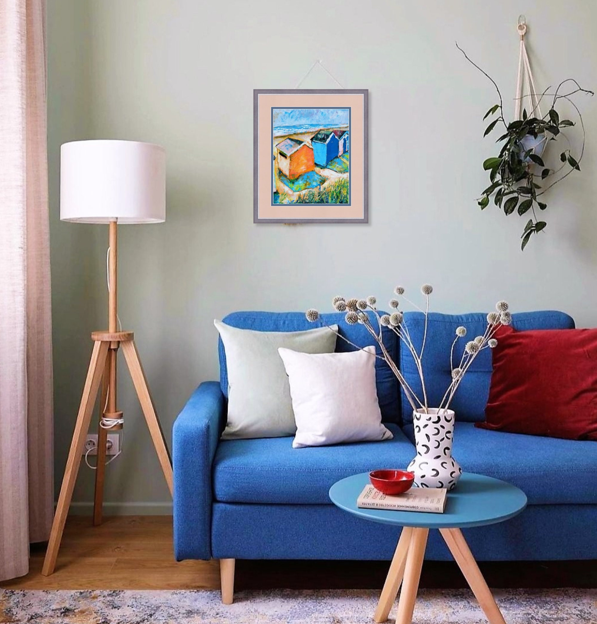 Cape Cod Painting Original Art Massachusetts Landscape Beach Huts Oil ...