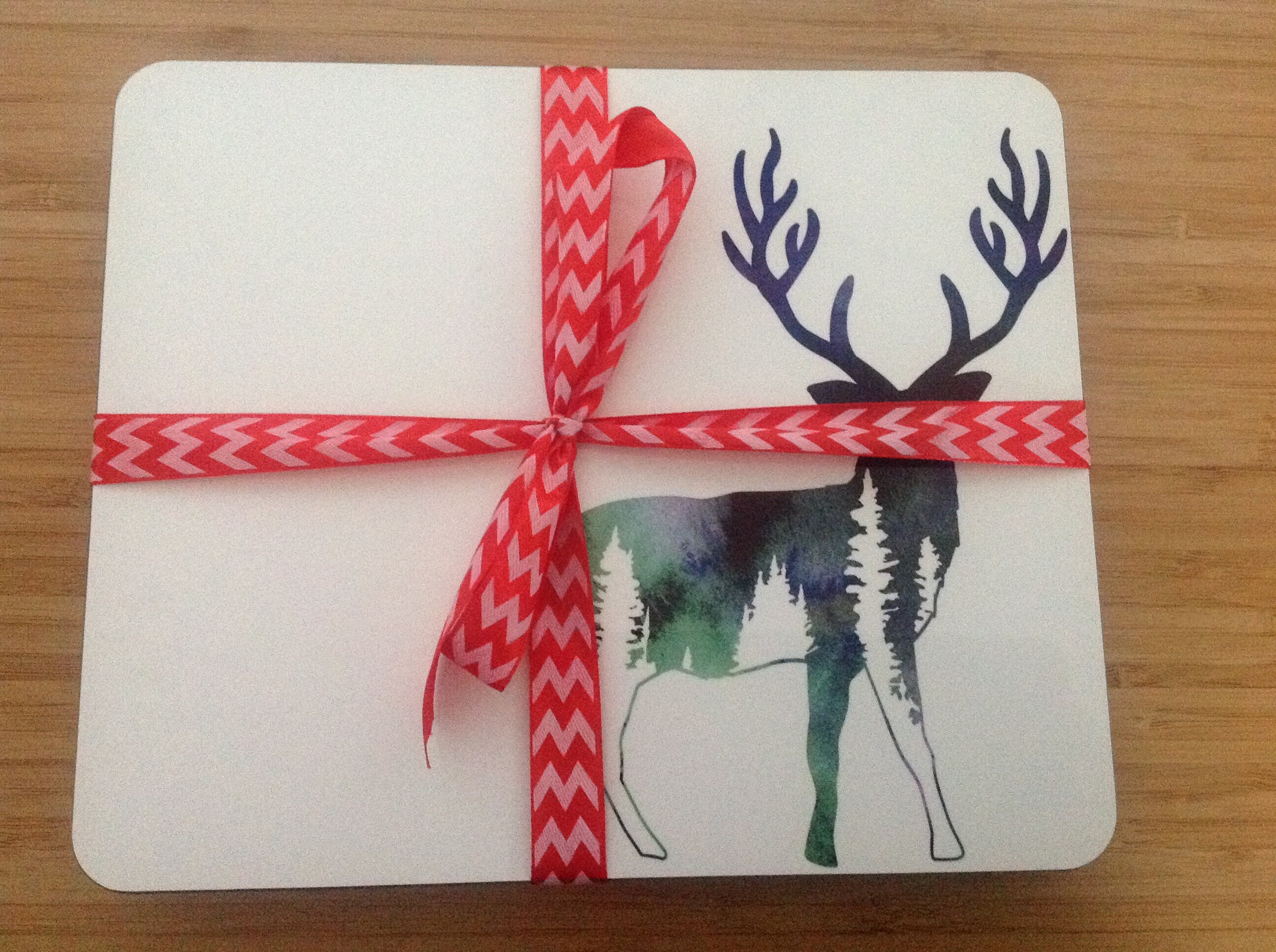 Woodland Stag Hardboard Placemat and Coaster Set Stag Table | Etsy